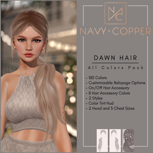 Second Life Marketplace - Navy+Copper - Dawn **DEMO** (DISCOUNTED)